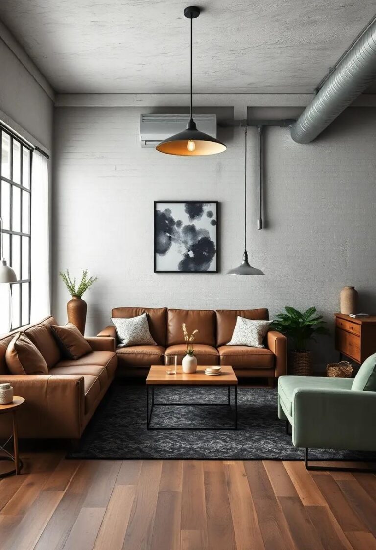Embrace Rustic Industrial Style: Transform Your Living Room with Unique ...