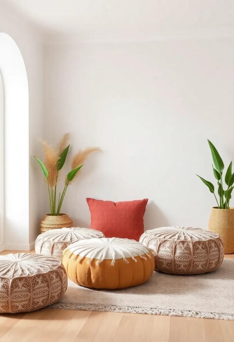 25 Stylish Moroccan Poufs: Elevate Your Boho Interiors with Unique Charm