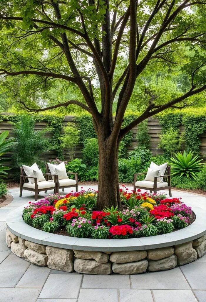 Transform Your Garden: Create a Stunning Circular Flower Bed Around ...