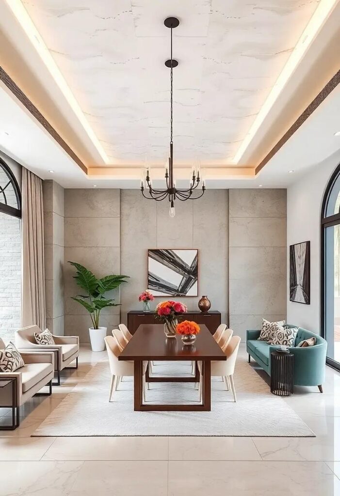 23 Inspiring Dining Room Ceiling Designs | Elevate Your Space with ...
